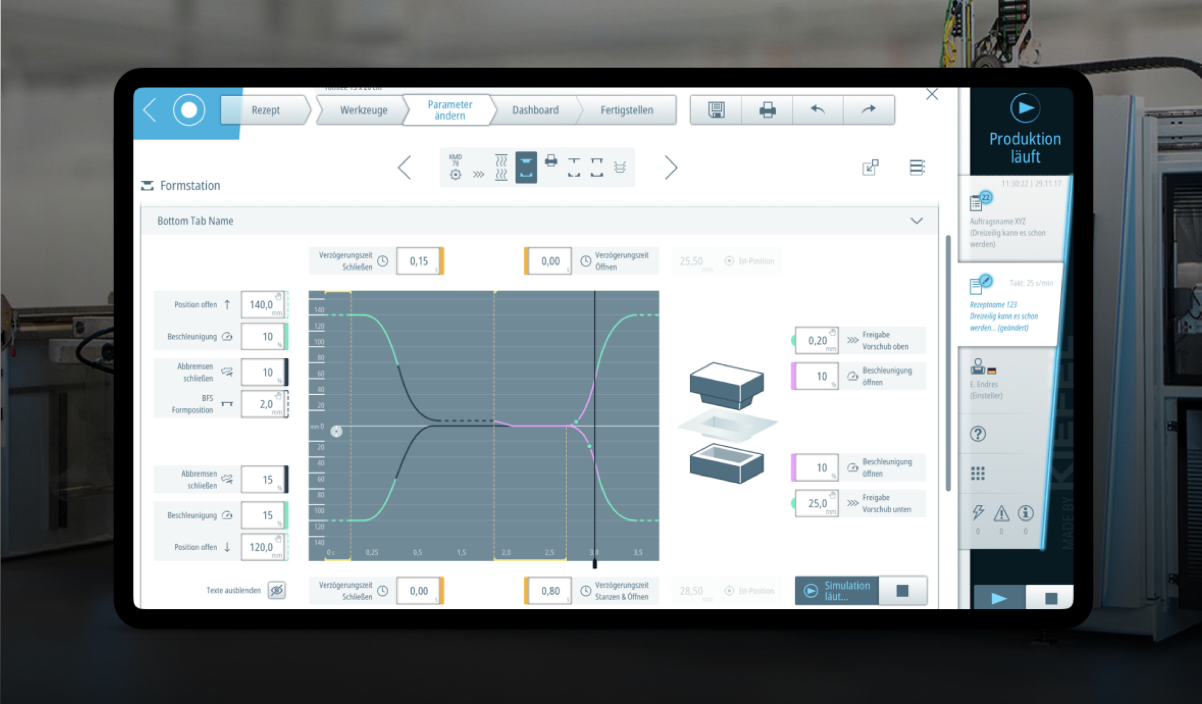 User interface design for mechanical engineering, production and ...
