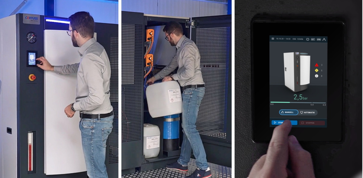 Certuss electric steam generators | CaderaDesign - Industrial Grade UX