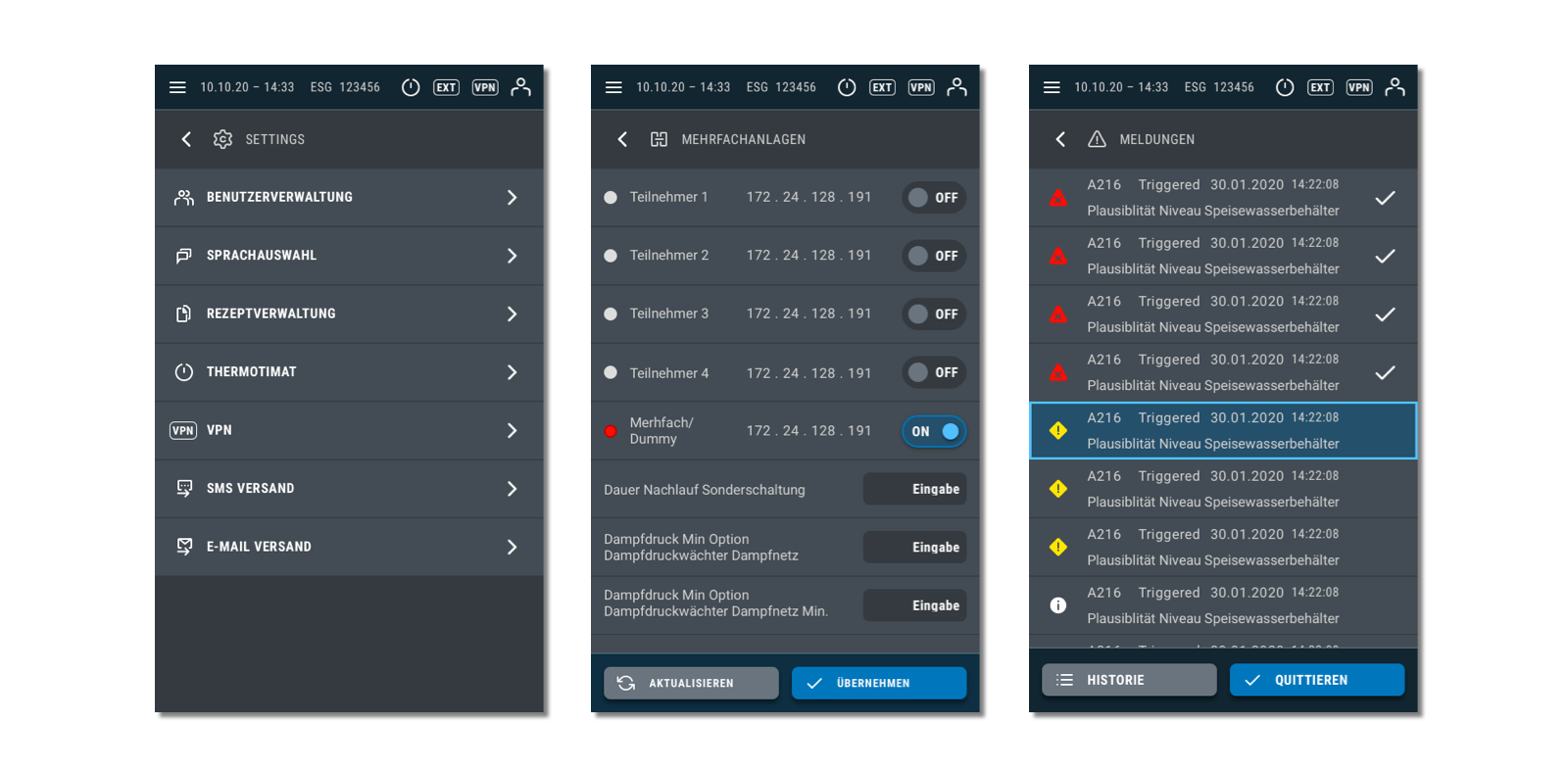 Certuss electric steam generators | CaderaDesign - Industrial Grade UX
