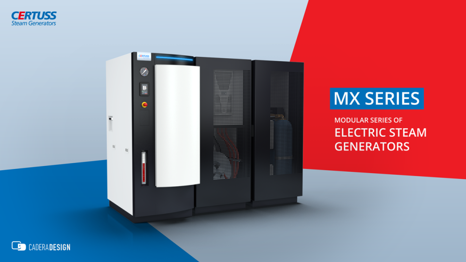 Certuss electric steam generators | CaderaDesign - Industrial Grade UX