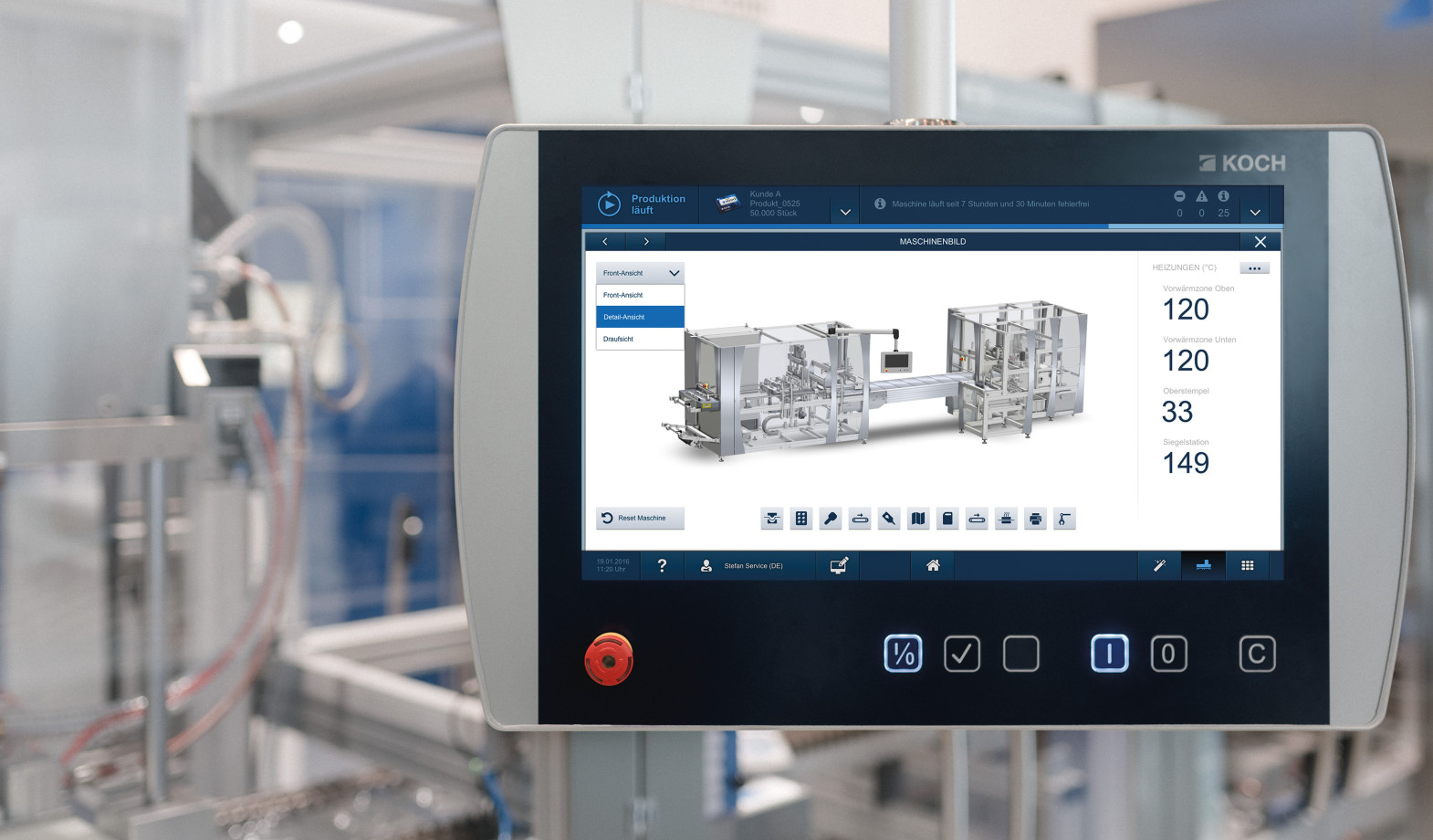 Kiefel - HMI for packaging machines | CaderaDesign - Industrial Grade UX