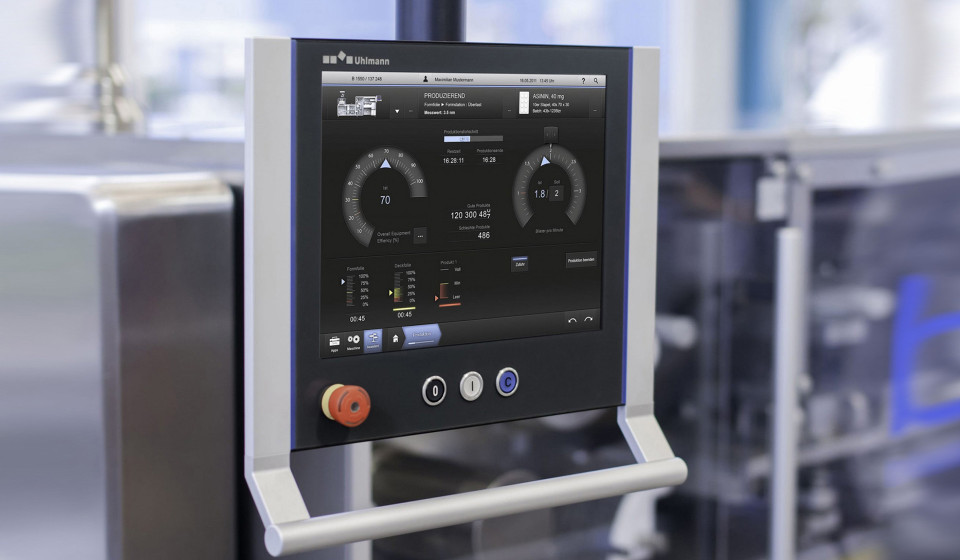 HMI for Uhlmann packaging machines | CaderaDesign - Industrial Grade UX